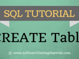 Sql Create Table Sql Tutorial Software Testing Material