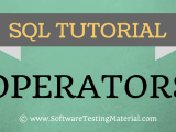 Sql Operators Sql Tutorial Software Testing Material