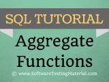 Sql Aggregate Functions Sql Tutorial Software Testing Material