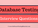30 Database Testing Interview Questions And Answers Updated 2025