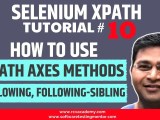 Selenium Xpath Tutorial 10 Xpath Axes Following Following Sibling