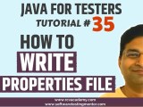 Java For Testers 35 How To Write In Java Properties File Software