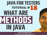 Java For Testers 18 What Are Methods In Java With Examples