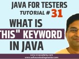 Java For Testers 31 This Keyword In Java Software Testing Mentor