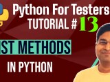Python For Testers 13 List Methods In Python Software Testing Mentor