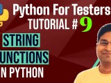 Python For Testers 9 String Functions In Python Software Testing