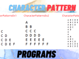 New Character Number Star Patterns Program In Java 2024