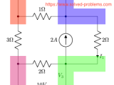 Nodal Analysis Dependent Current Source Solved Problems