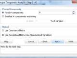 Principal Components Analysis Example Solver