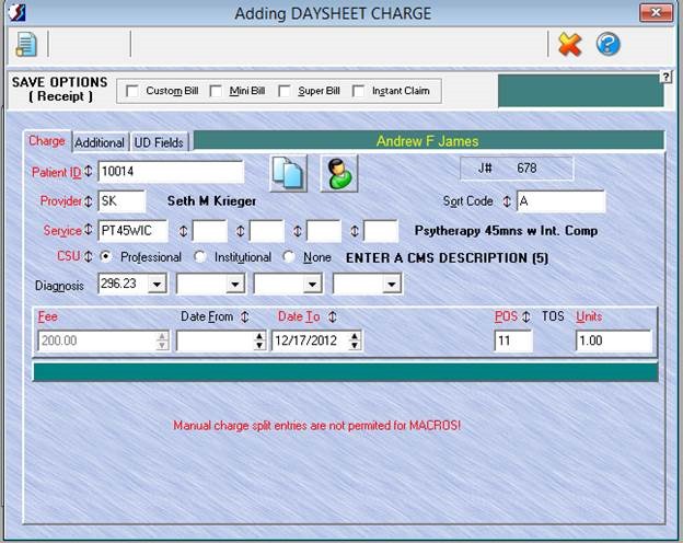 Entering Charges Using New CPT Codes – SOS Resources