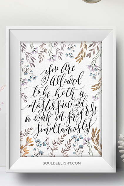 Calligraphy | Writing Words And Finding Rest - Souldeelight Design Studio