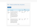Php Simple Load More Data Using Jquery Sourcecodester