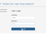Php Simple User Login Using Angularjs Sourcecodester