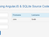 Submit Post Using Angularjs Sqlite Source Code Sourcecodester
