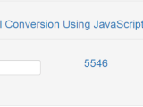 Simple Decimal Conversion Using Javascript Sourcecodester