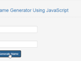 Random Name Generator Using Javascript Sourcecodester