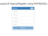 Angularjs Signup Register Using Php Mysqli Sourcecodester