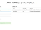 Php Oop Sign Up Using Angular Js Sourcecodester