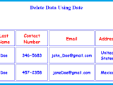 Delete Data Using Date In Php Using Pdo Sourcecodester