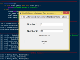 Find Difference Between Two Numbers Using Python Sourcecodester
