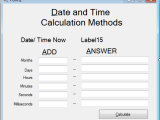 Date And Time Calculating Methods In Visual Basic 2008 Sourcecodester