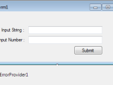 Validating A Textbox Using An Error Provider In Visual Basic 2008