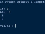 How To Swap Numbers In Python Without A Temporary Variable In Python