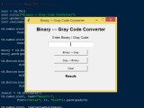 Binary To Gray Code Converter App Using Tkinter In Python With Source
