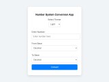 Number System Conversion App Using Html Css And Javascript With