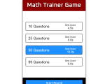 Simple Math Trainer Game Using Javascript With Free Source Code