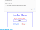 How To Create Leap Year Checker Using Javascript Sourcecodester