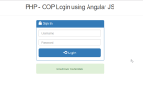 Php Oop Login Using Angular Js Sourcecodester