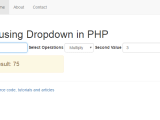 Calculator Using Dropdown In Php Sourcecodester