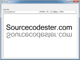Text Effects In Visual Basic 2008 Reflect Sourcecodester
