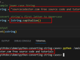 Python String Cases Conversion Tutorial Sourcecodester