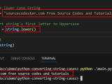 Python String Cases Conversion Tutorial Sourcecodester
