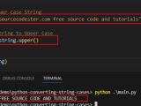 Python String Cases Conversion Tutorial Sourcecodester