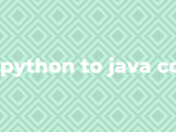 Solved Python To Java Converter In Python Sourcetrail