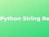 Solved String Replace Method In Python Sourcetrail