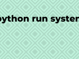 Solved Run System Command In Python Sourcetrail