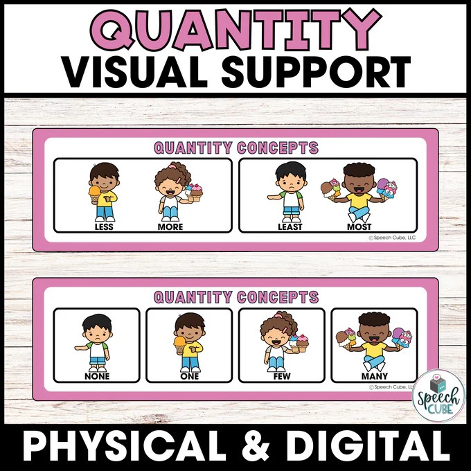 Visual Supports Speech Cube