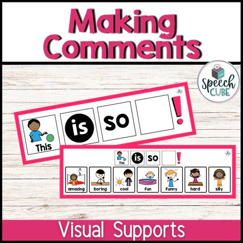 Visual Supports Speech Cube