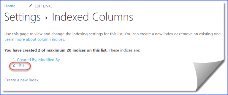 SharePoint Index Column - Complete tutorial - SPGuides
