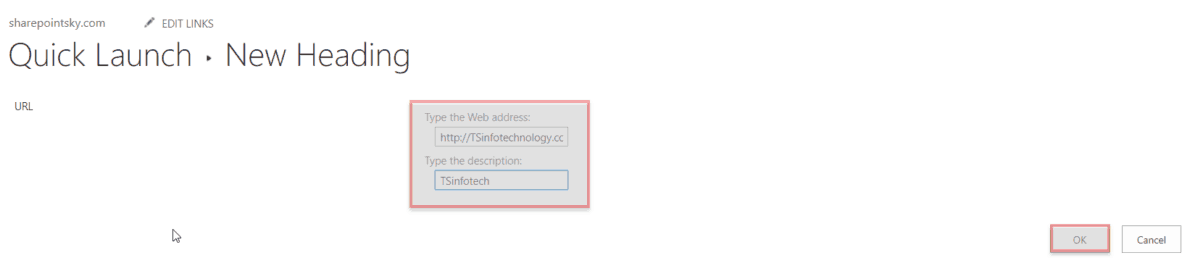 Customize quick launch navigation in SharePoint - SPGuides