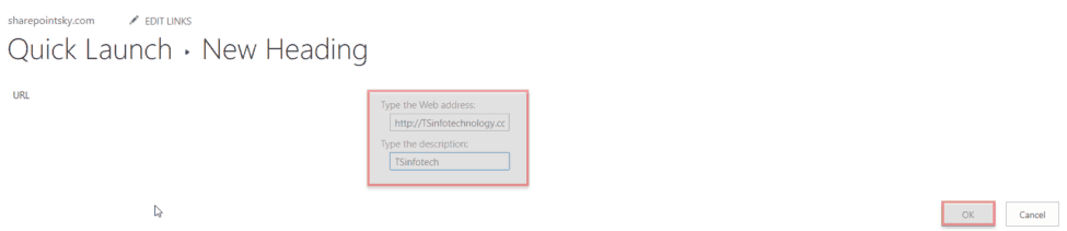 Customize quick launch navigation in SharePoint - SPGuides