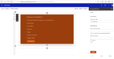 SharePoint client-side web part configurable properties in Property Pane using spfx - SharePoint ...