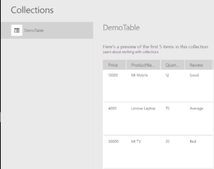 How to use PowerApps Table() Function - SPGuides