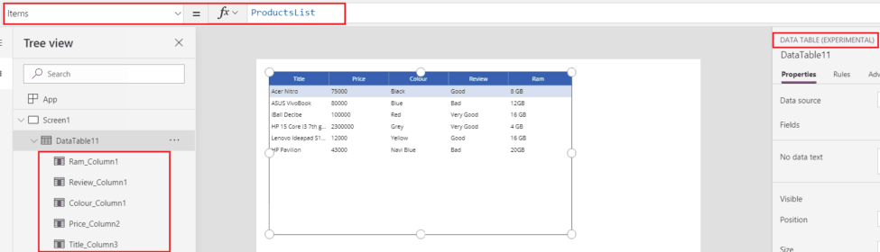 Powerapps Update Data Table Columns Spguides