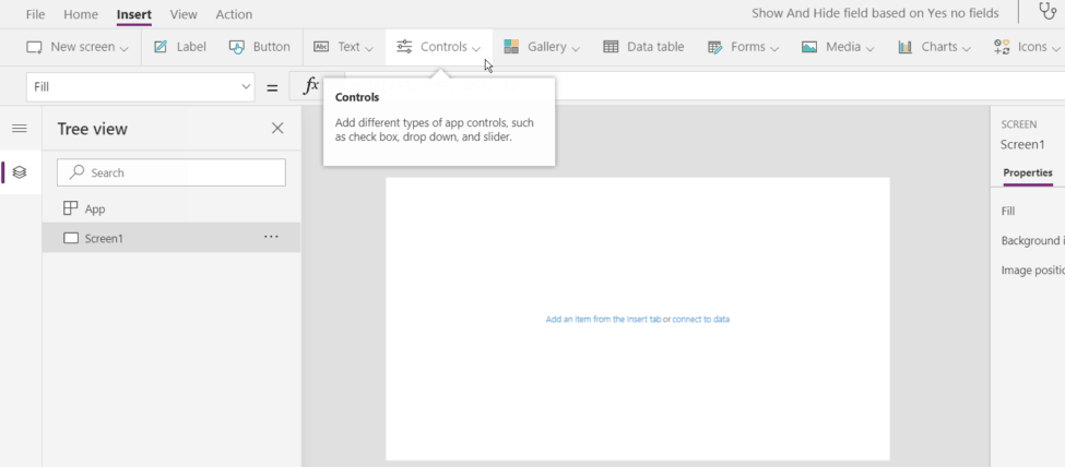 PowerApps show hide fields based on Yes/No column - SPGuides