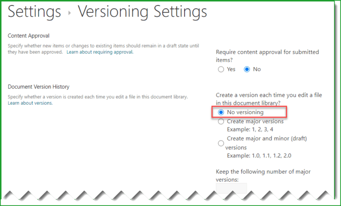 SharePoint Online PowerShell: Disable versioning in a document library (PnP PowerShell) - SPGuides